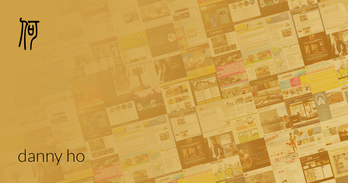 Danny Ho, Creative Director